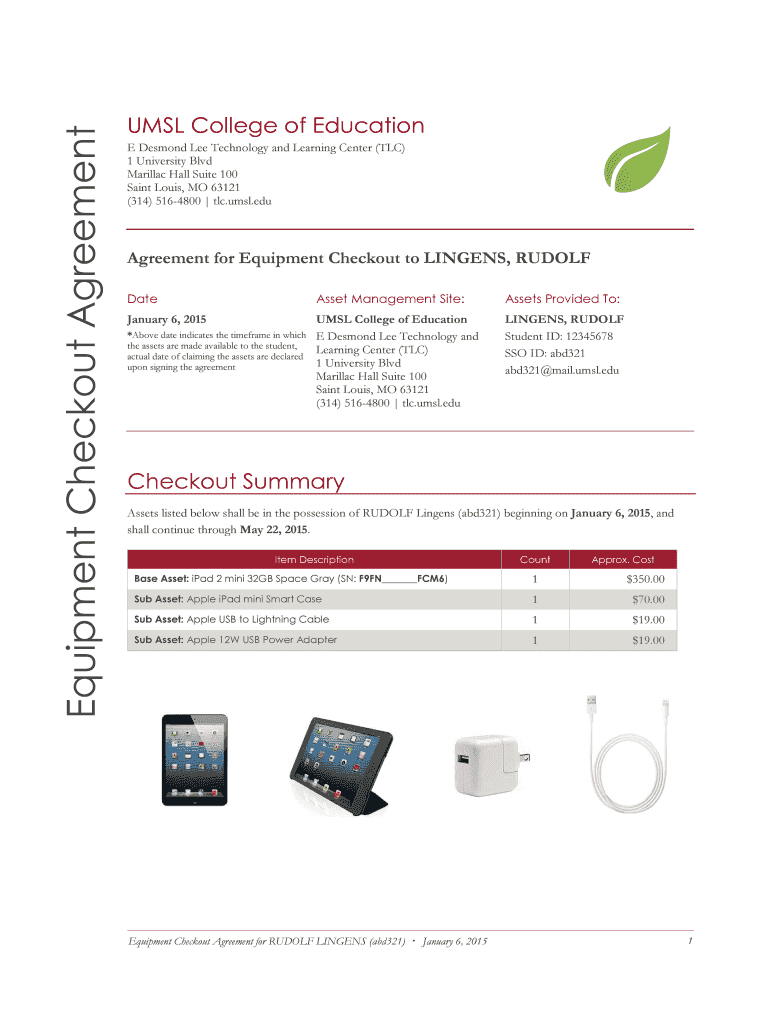 Fillable Online UMSL College of Education Fax Email Print - pdfFiller