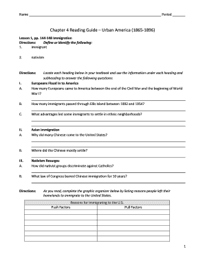 Chapter 4 Test Form A Urban America - Fill Online, Printable, Fillable ...
