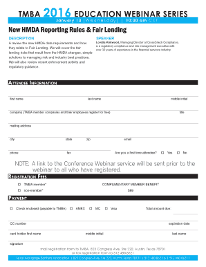 Fillable Online January 13 Wednesday 1000 am New HMDA Reporting Rules ...