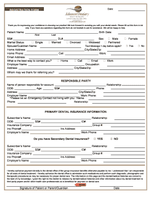 Fillable Online New Patient Forms - Advanced Dentistry Fax Email Print ...