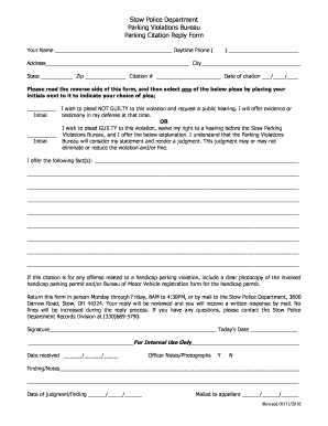 Fillable Online Stow Police Department Fax Email Print - pdfFiller
