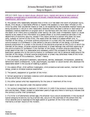 Fillable Online Arizona Revised Statute 13-3620 Fax Email Print - pdfFiller