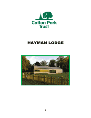 Fillable Online Introduction to the pack - Catton Park Fax Email Print ...