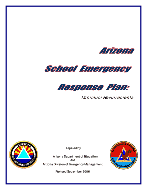 Fillable Online School Emergency Response Plan Minimum Requirements Fax ...