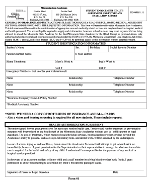 Fillable Online Minnesota Department of - Minnesota State Academy for ...