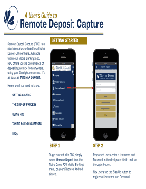 Fillable Online Remote Deposit Capture (RDC) is a Fax Email Print ...