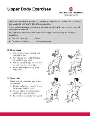Fillable Online Upper Body Exercises Fax Email Print - pdfFiller