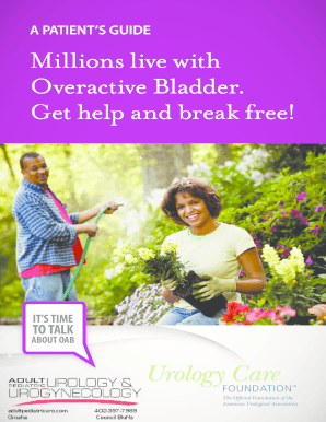 Fillable Online A PATIENTS GUIDE Millions live with Overactive Bladder ...