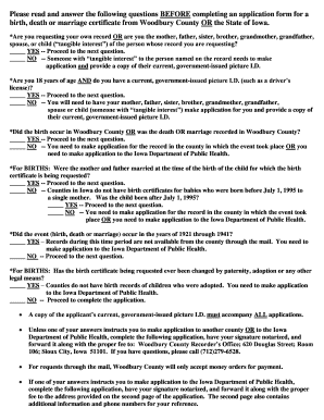 Fillable Online Please read and answer the following questions BEFORE completing an application ...