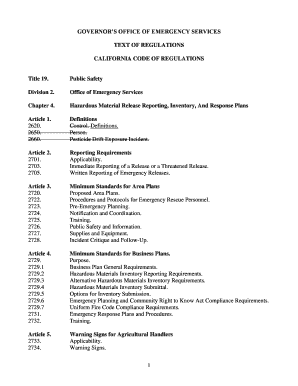 Fillable Online Cal OES Hazardous Materials Section - Spill Reporting ...
