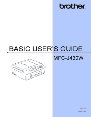 Fillable Online Model Number: MFC-J430W Fax Email Print - pdfFiller