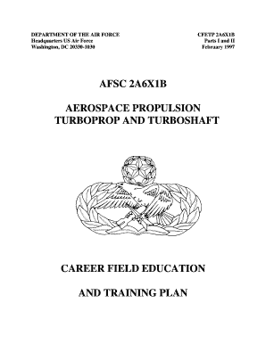 Fillable Online AFSC 2A6X1B AEROSPACE PROPULSION TURBOPROP AND ...