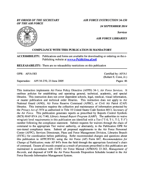 Afi 34 150 - Fill Online, Printable, Fillable, Blank | pdfFiller