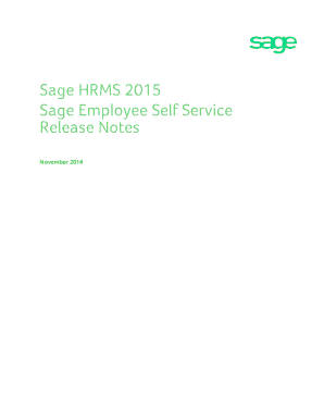 Fillable Online Sage Employee Self Service Fax Email Print - pdfFiller