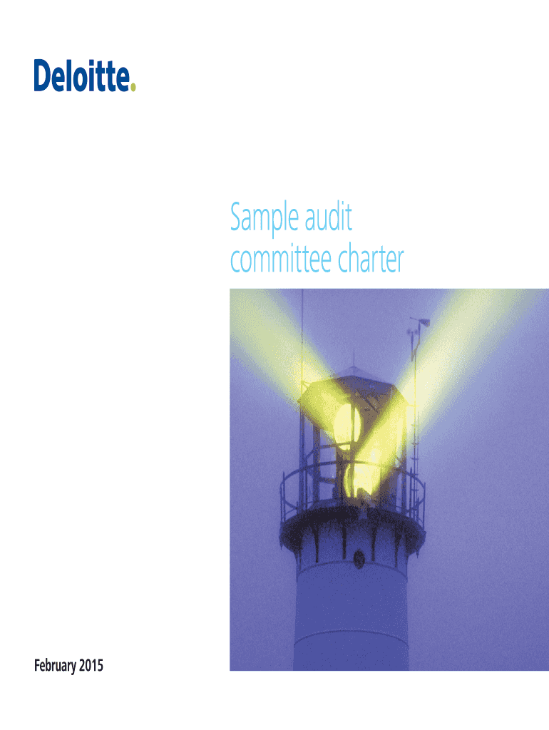 Fillable Online Sample audit committee charter Fax Email Print - pdfFiller