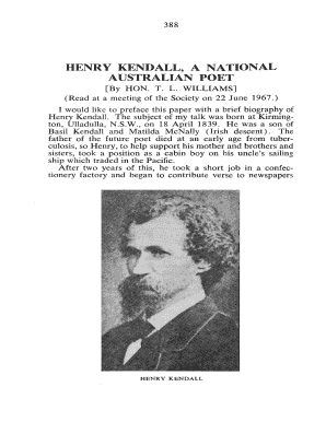 Fillable Online espace library uq edu HENRY KENDALL, A NATIONAL Fax ...