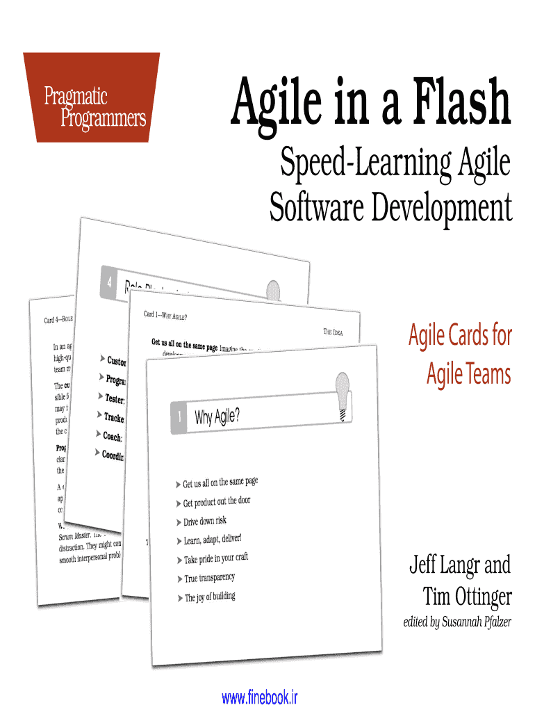Fillable Online finebook Agile in a Flash Fax Email Print - pdfFiller