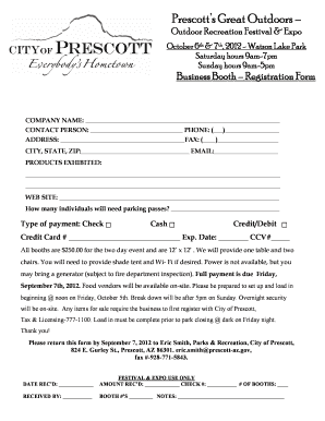 Fillable Online Business form PGO - Prescott Arizona Fax Email Print ...