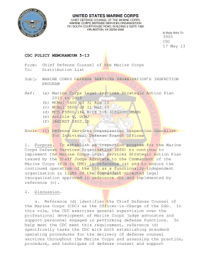 Fillable Online MARINE CORPS DEFENSE SERVICES ORGANIZATION Fax Email ...