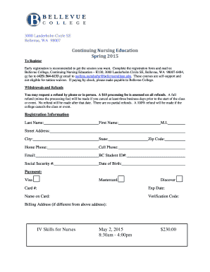 Fillable Online IV Skills Registration Form Fax Email Print - pdfFiller