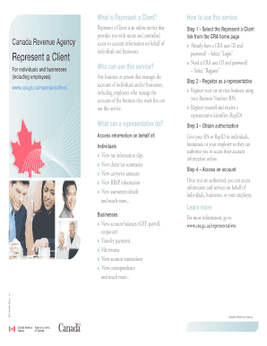 Fillable Online Represent a Client Fax Email Print - pdfFiller