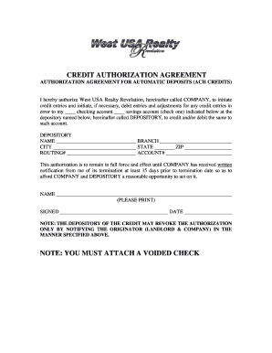 Fillable Online ACH Authorization-Owner Owner Notices Fax Email Print - pdfFiller