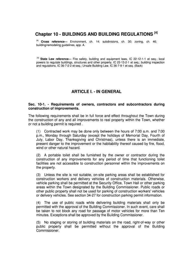 Fillable Online Buildings and Building Regulations Fax Email Print ...