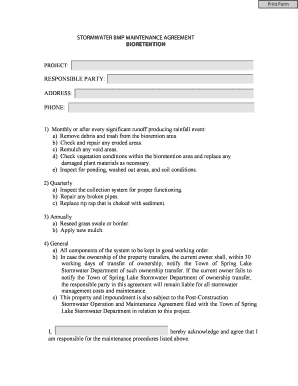 STORMWATER BMP MAINTENANCE AGREEMENT - Fill and Sign Printable Template ...