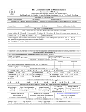 Fillable Online beverlyma Massachusetts State Building Code (780 CMR ...