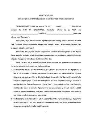 Lifeguard Contract Template - Fill Online, Printable, Fillable, Blank ...