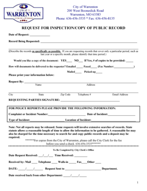 Fillable Online SUNSHINE REQUEST FORM 7-13-12 Fax Email Print - pdfFiller