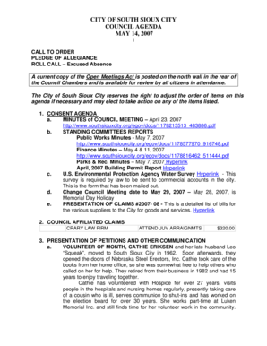 Fillable Online ROLL CALL Excused Absence Fax Email Print - pdfFiller