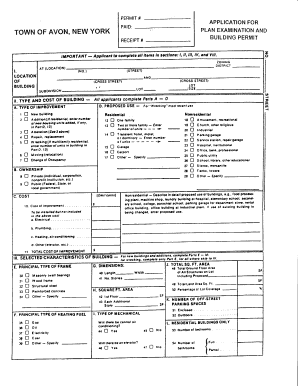 Fillable Online Application. - Avon-ny.org Fax Email Print - pdfFiller