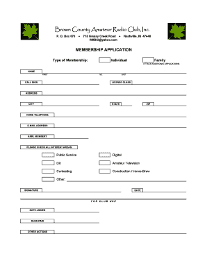 Fillable Online oocities BCARC Application - OoCities - oocities Fax Email Print - pdfFiller