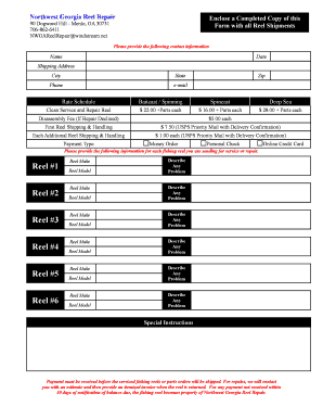 Fillable Online webpages charter DOWNLOAD FISHING REEL SERVICE FORM ...