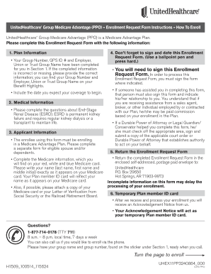 Fillable Online UnitedHealthcare Group Medicare Advantage Enrollment ...