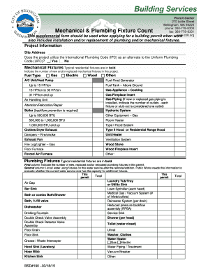 Fillable Online cob Mechanical & Plumbing Fixture Count Fax Email Print ...