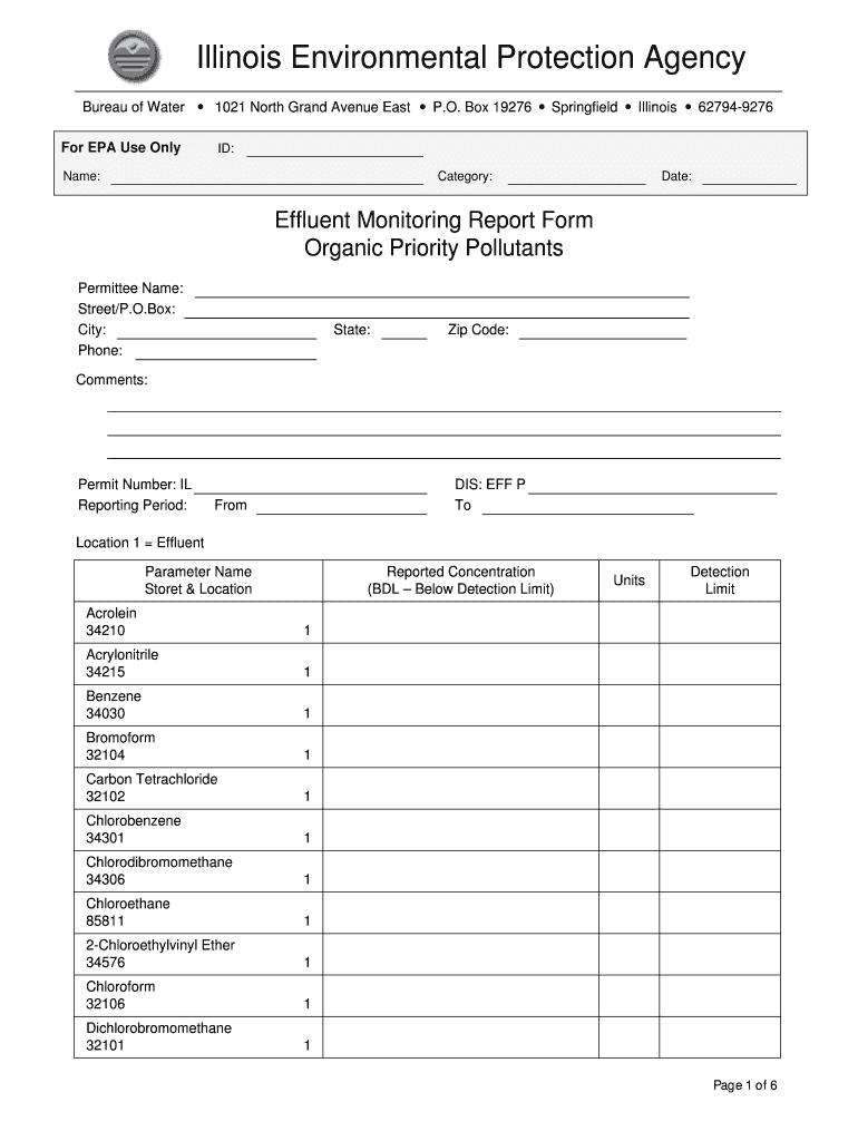 Fillable Online Organic Priority Pollutants Fax Email Print - pdfFiller