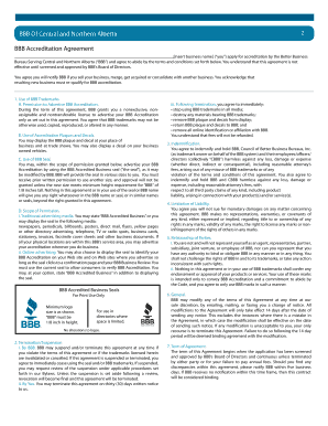 2013 BBB Accreditation Information & Standards - Fill and Sign ...