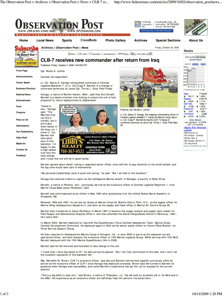 The Observation Post Arch - static dvidshub: Fill out & sign online ...