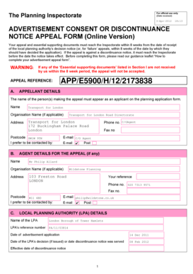Fillable Online of the local planning authority Fax Email Print - pdfFiller