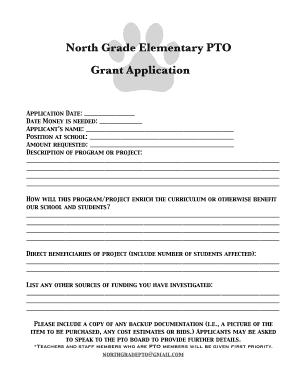 Fillable Online PTO Grant Request FORM - Edline Fax Email Print - pdfFiller