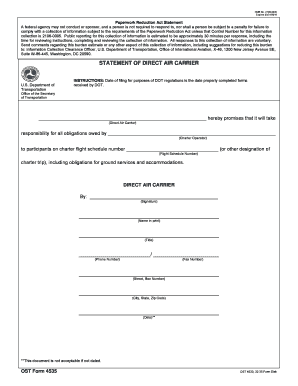 Fillable Online OST Form 4535.doc Fax Email Print - pdfFiller