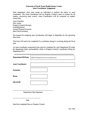 Fillable Online EIS EUID - University of North Texas Health Science ...