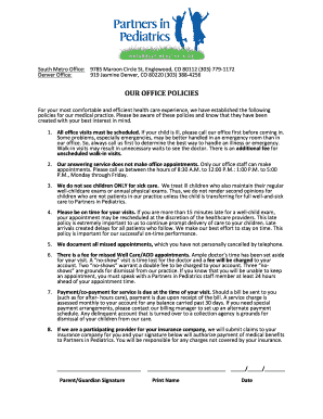 Fillable Online Office Policies.docx Fax Email Print - pdfFiller