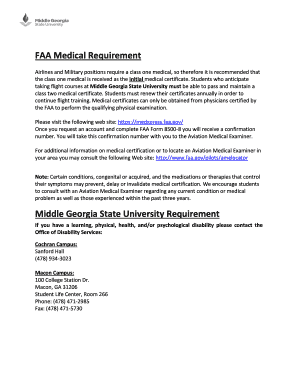 Fillable Online FAA Medical Requirement Fax Email Print - pdfFiller