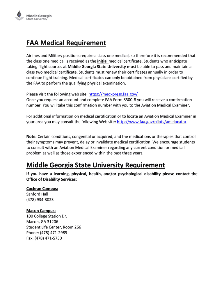 Fillable Online FAA Medical Requirement Fax Email Print - pdfFiller