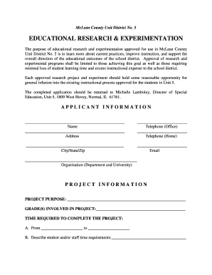 Fillable Online EDUCATIONAL RESEARCH EXPERIMENTATION Fax Email Print ...