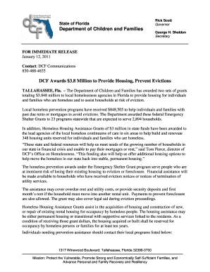 Fillable Online Contact: DCF Communications Fax Email Print - pdfFiller