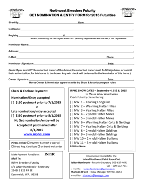 Fillable Online Nom Entry Form - INPHC Fax Email Print - pdfFiller